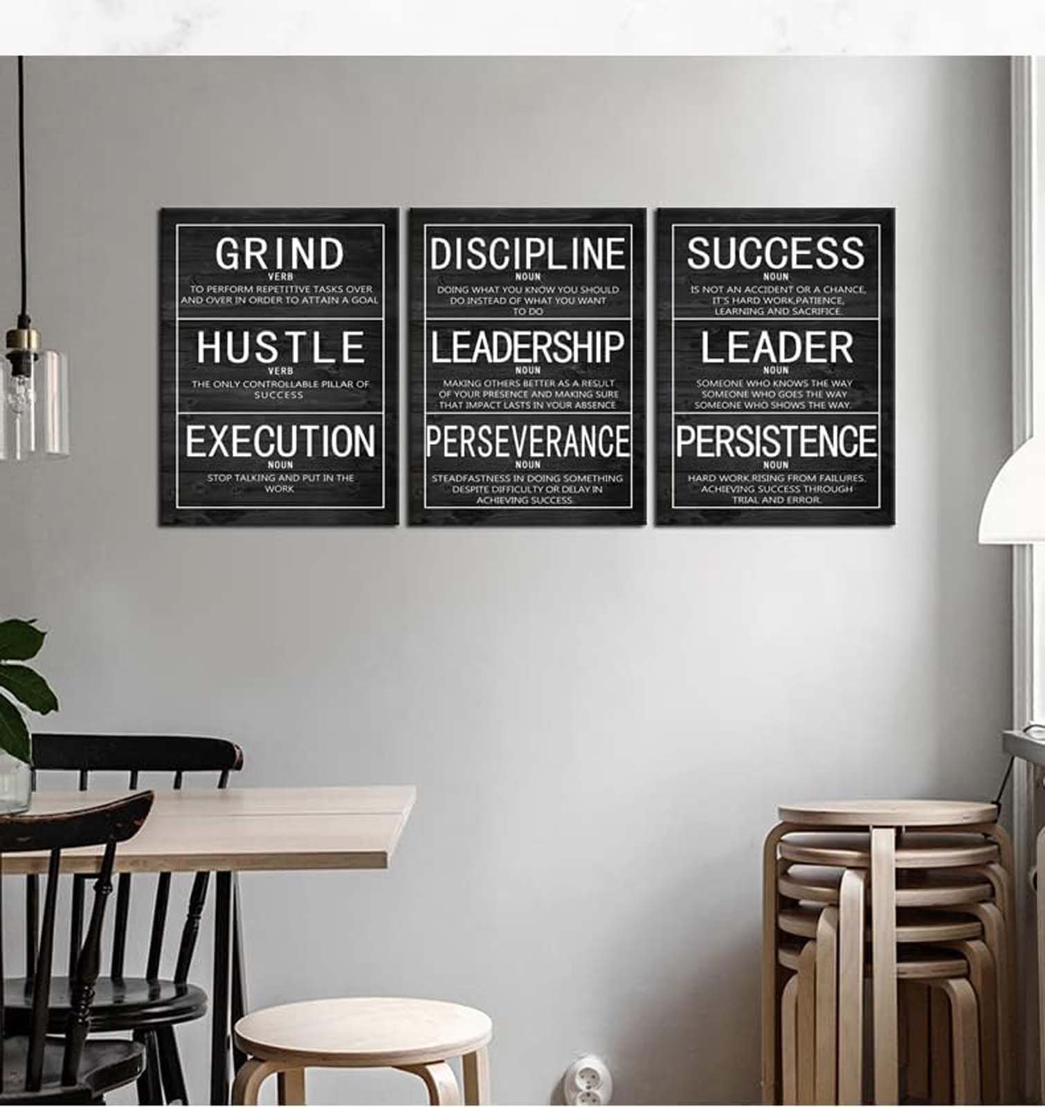 Ivy Bronx Inspirational Poster For Office Motivational Wall Art 3 ...